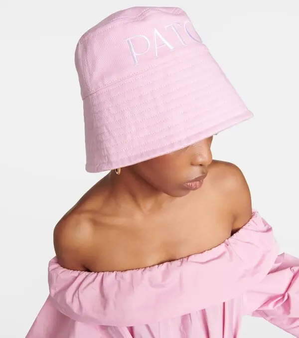 PATOU Logo Bucket Hat - Pink