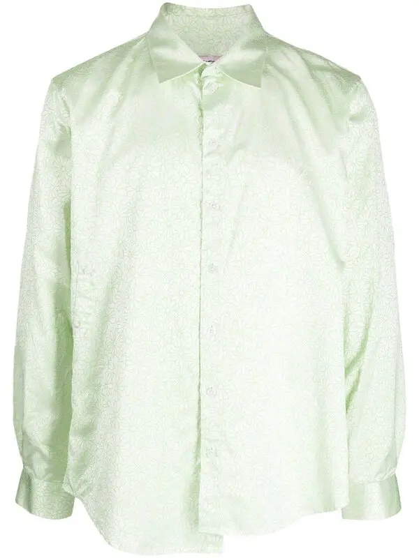 Martine Rose Wrap Floral Print Shirt