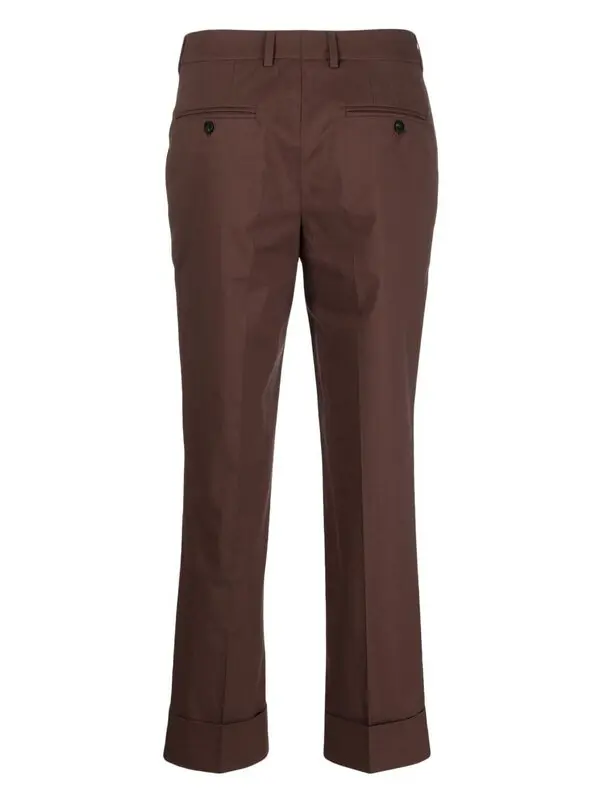 Incotex Pressed-crease Cropped Trousers