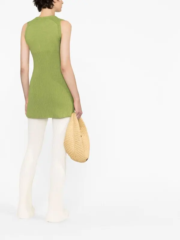 JIL SANDER Sleeveless Ribbed Knit Top