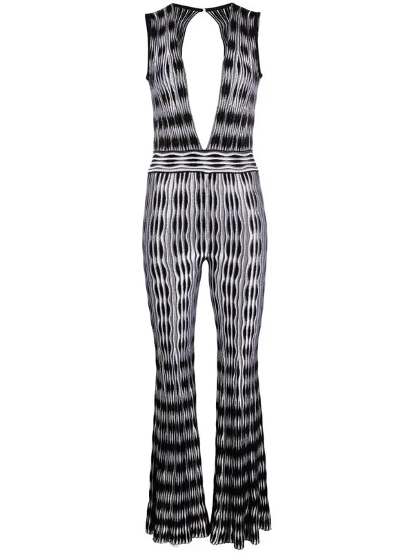 ANTONINO VALENTI Delia Knitted Jumpsuit - Black