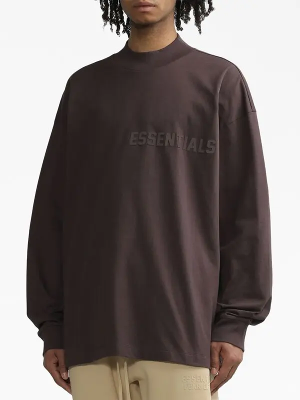 Fear Of God Logo-print Long-sleeve T-shirt - Purple