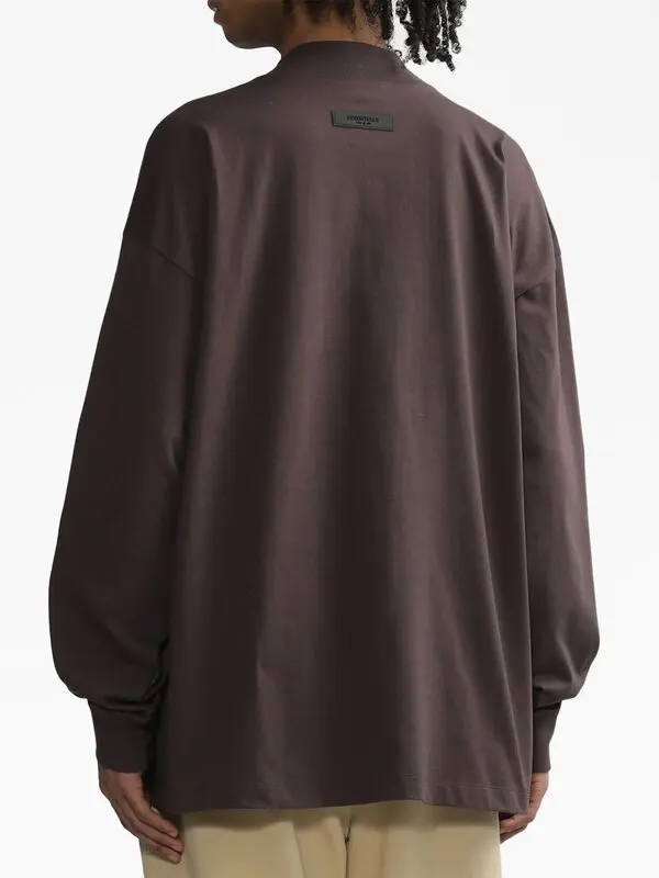 Fear Of God Logo-print Long-sleeve T-shirt - Purple