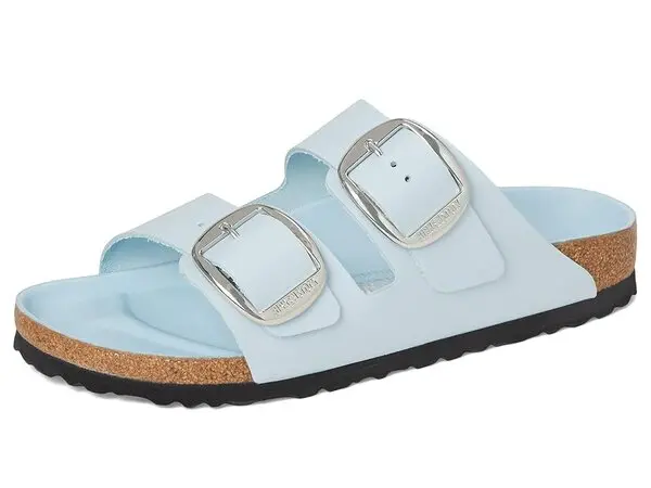 BIRKENSTOCK Arizona Big Buckle High Shine Sandals - Blue