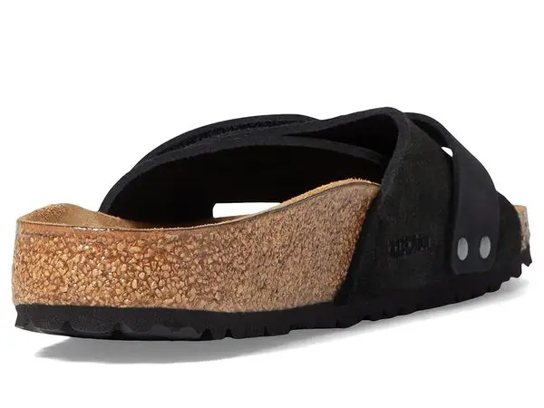 BIRKENSTOCK Oita Suede Slides - Black