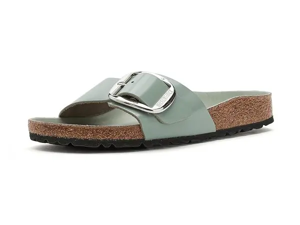 BIRKENSTOCK Madrid Big Buckle High Shine Sandals - Gray