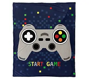 LUSH DECOR Video Games Sherpa Throw - One-color
