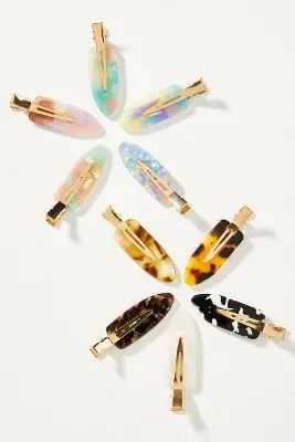 NWT Set Of 5 Anthropologie Multicolor and Cream Hair Clip Bundle Time and Tru Women main image 2