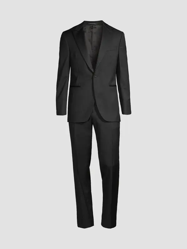 PAUL STUART Wool One-button Tuxedo