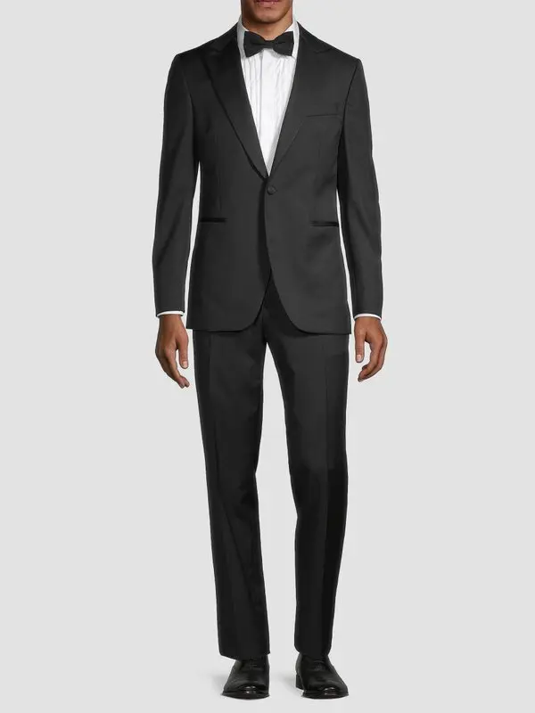 PAUL STUART Wool One-button Tuxedo