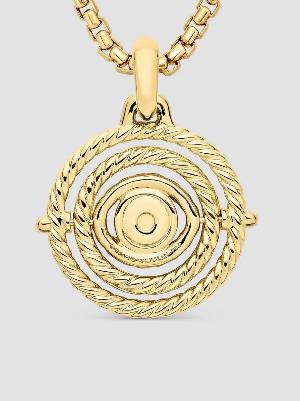 David Yurman Evil Eye Mobile Amulet With Diamonds - Emerald