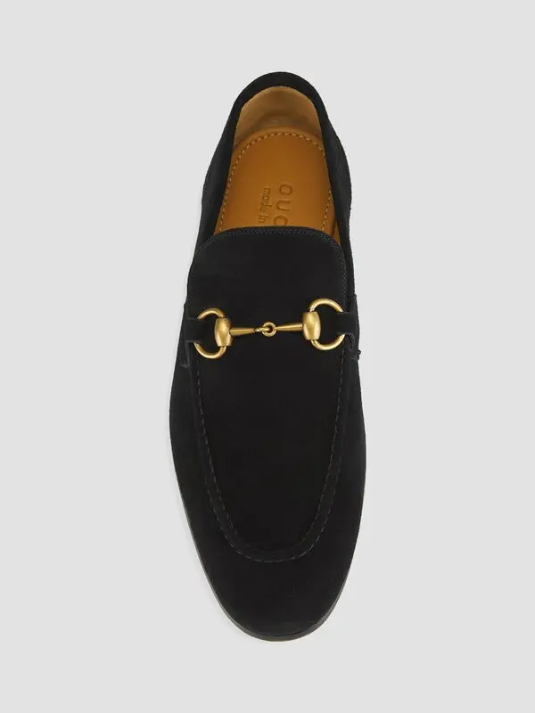 Gucci Suede Horsebit Loafers - Black