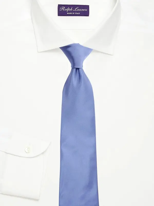 Ralph Lauren Purple Label Woven Silk Tie - Light Blue