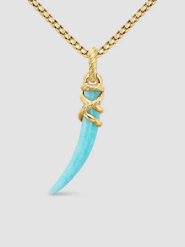 David Yurman Tusk Amulet - Amazonite