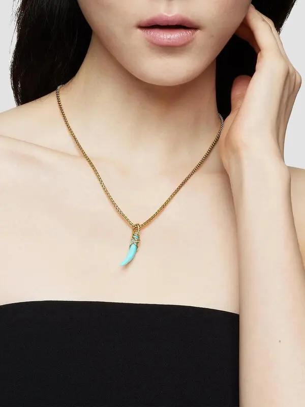 David Yurman Tusk Amulet - Amazonite