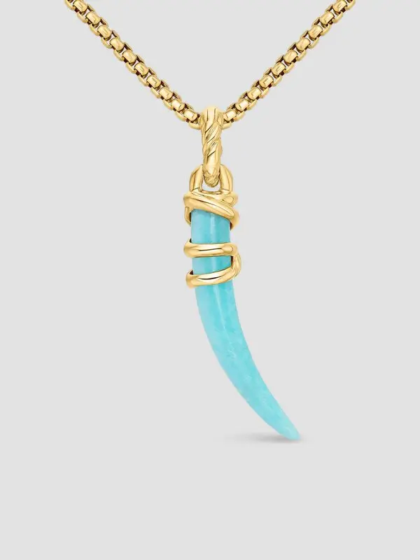David Yurman Tusk Amulet - Amazonite