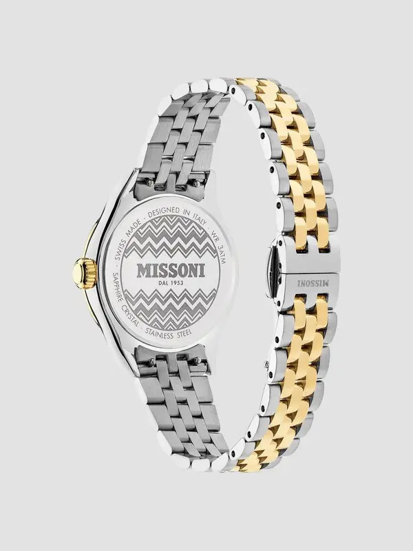 Missoni 34mm Ip Yellow Gold Stainless Steel Watch