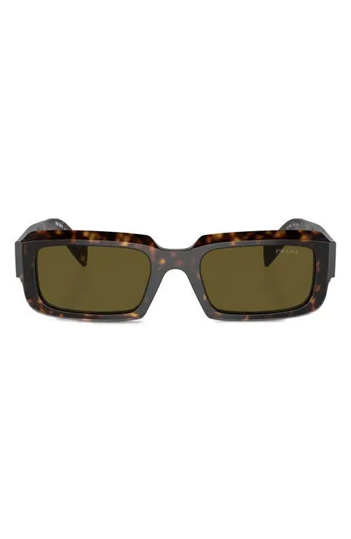 Prada 55mm Irregular Sunglasses - Tortoise