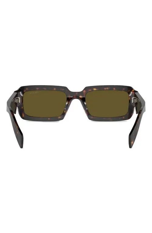 Prada 55mm Irregular Sunglasses - Tortoise
