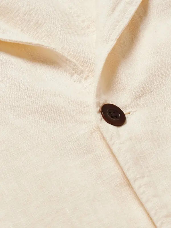 Portuguese Flannel Labura Slim-fit Linen Jacket - Neutrals