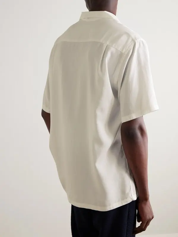 Portuguese Flannel Dogtown Camp-collar Tencel™ Lyocell Shirt - Neutrals