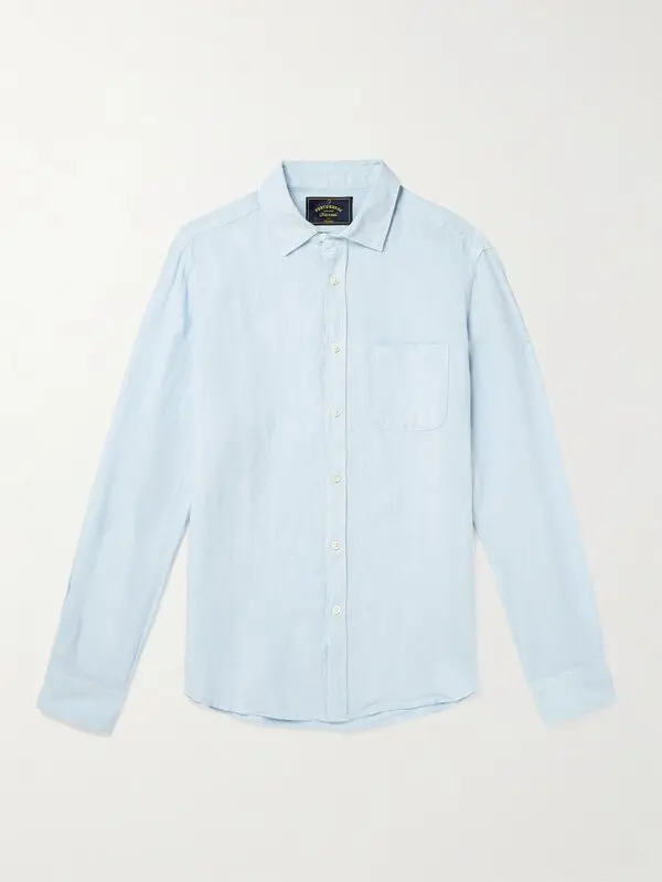 Portuguese Flannel Linen Shirt - Blue