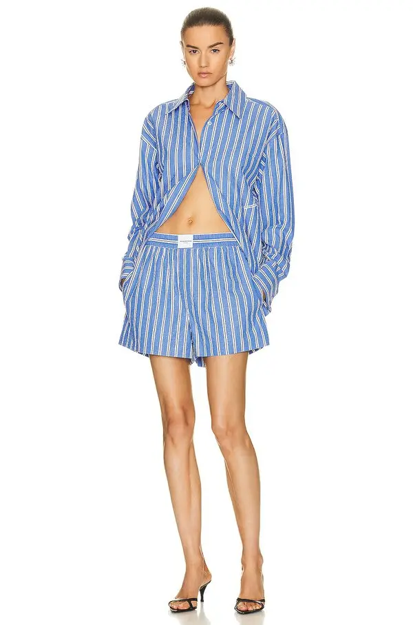 Alexander Wang Classic Boxer Short In Pink