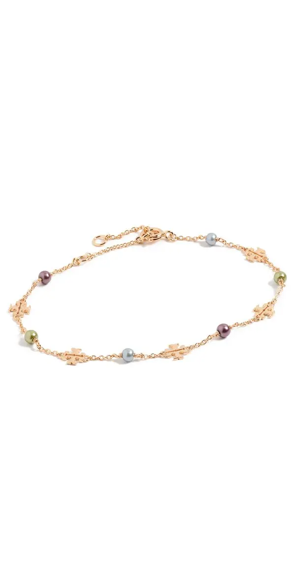 Tory Burch Delicate Kira Pearl Chain Bracelet