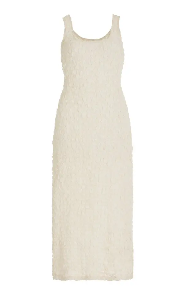 simona midi dress Simona Pleated Midi Dress in Cream/Black