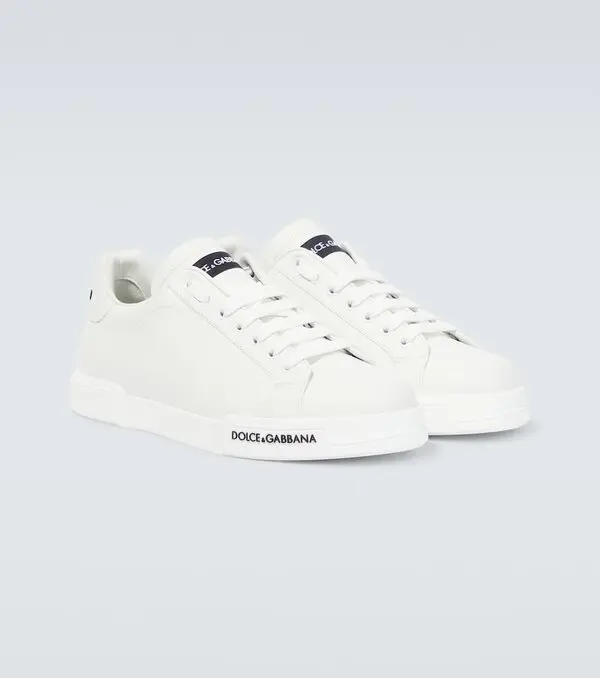 Dolce & Gabbana Logo Leather Sneakers