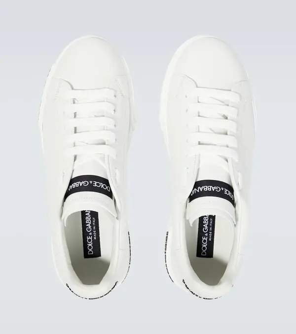 Dolce & Gabbana Logo Leather Sneakers