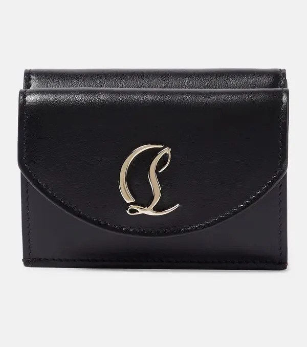 CHRISTIAN LOUBOUTIN Embellished Leather Wallet - Black