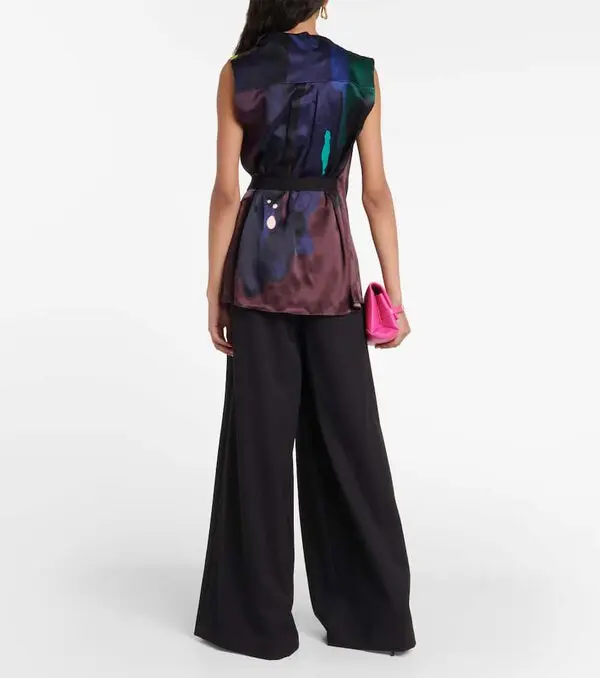 ROKSANDA Printed Silk Top
