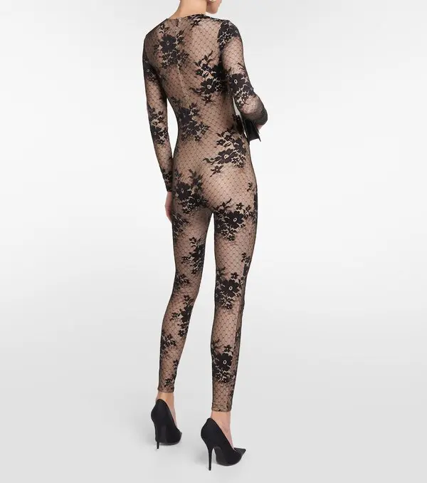 Wolford X N21 Pattie Lace-paneled Jumpsuit