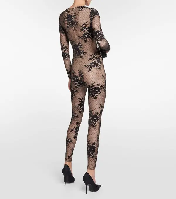 Wolford X N21 Pattie Lace-paneled Jumpsuit