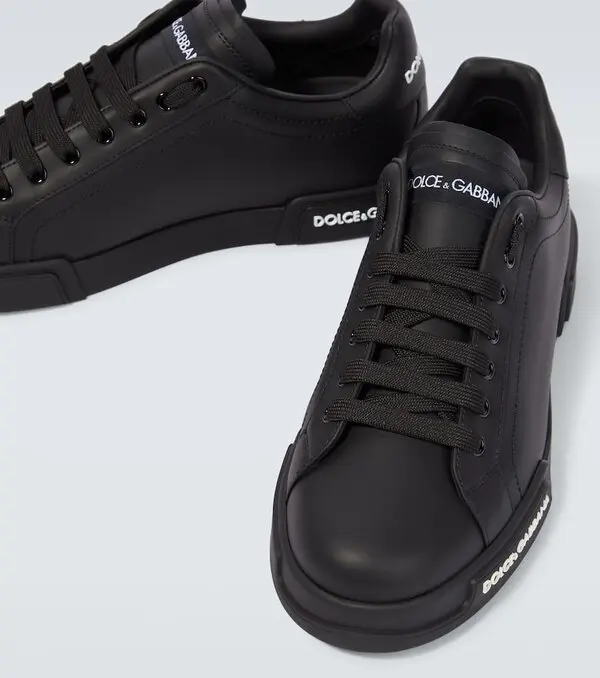 Dolce & Gabbana Logo Leather Sneakers