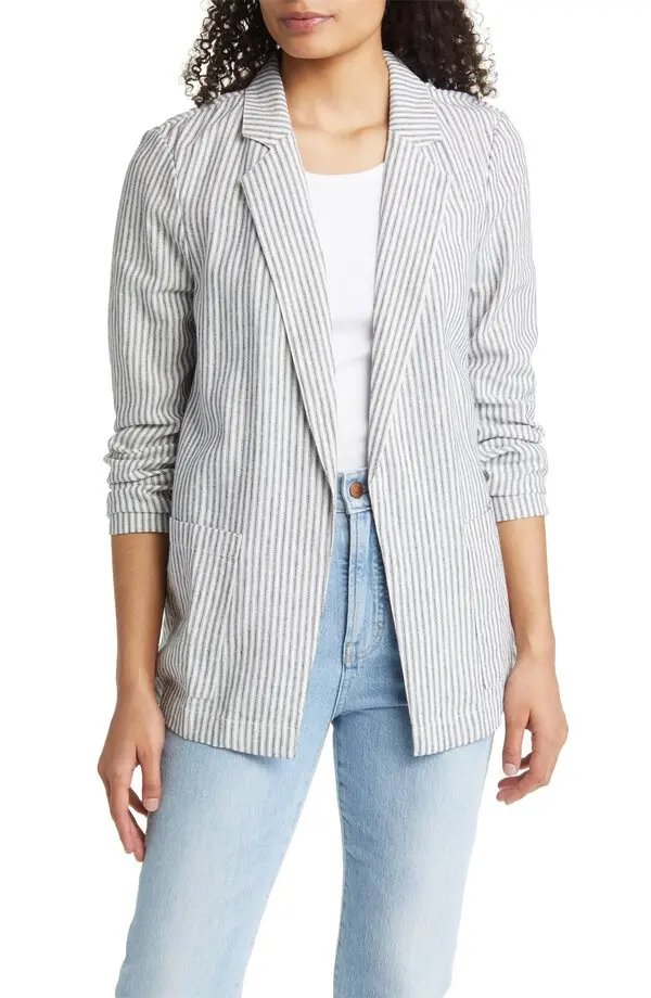 Tailored Blazer Caslon Two Pocket Knit Blazer Caslon Open Front