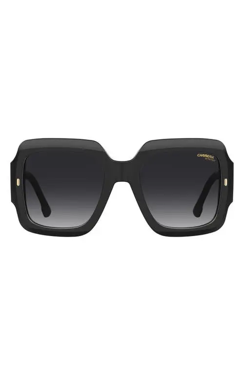 Carrera Eyewear 54mm Rectangular Sunglasses - Black/ Grey Shaded