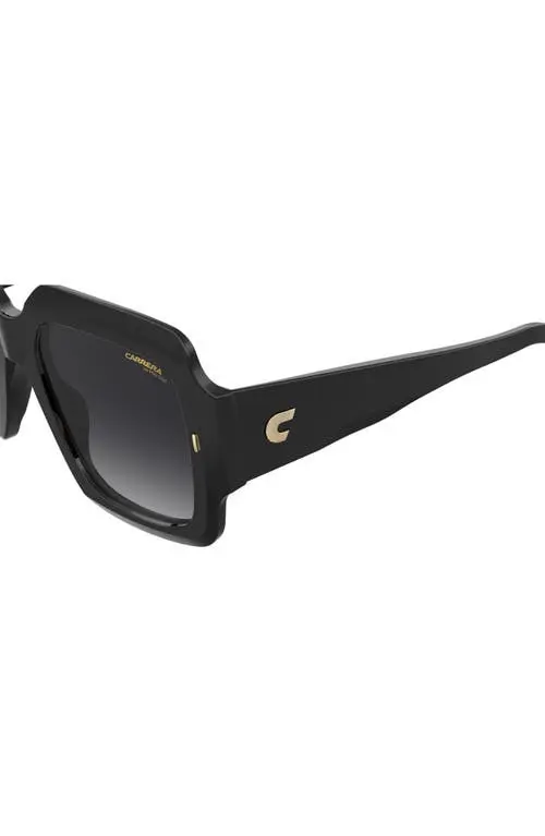 Carrera Eyewear 54mm Rectangular Sunglasses - Black/ Grey Shaded