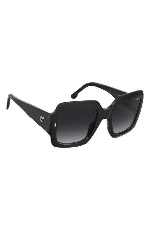Carrera Eyewear 54mm Rectangular Sunglasses - Black/ Grey Shaded