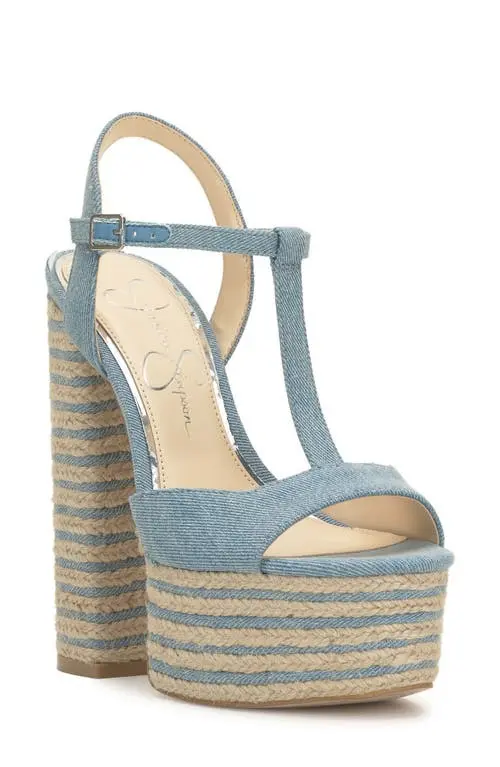 Jessica Simpson Espadrille Platform Sandal - Medium Blue