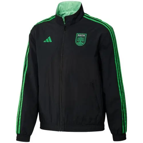 Adidas Austin Fc 2023 On-field Anthem Full-zip Reversible Team Jacket