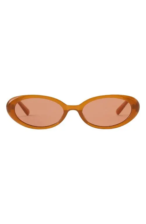 FIFTH & NINTH Taya Oval Sunglasses - Caramel/brown