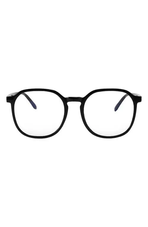 FIFTH & NINTH Blue Light Blocking Round Frame Glasses - Black/ Clear