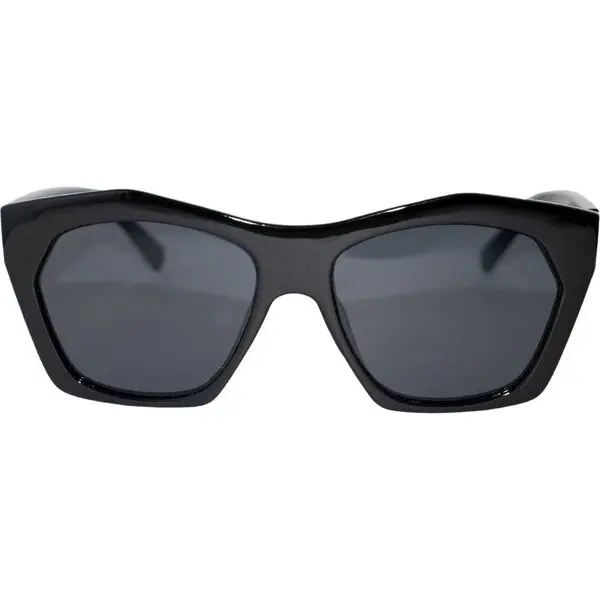 FIFTH & NINTH Clara Geometric Sunglasses - Black/ Black