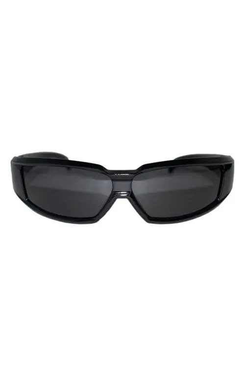 FIFTH & NINTH Wraparound Sunglasses - Black/ Black