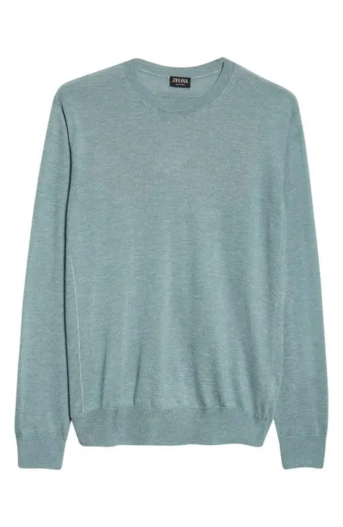 Zegna Crossover Silk Blend Crewneck Sweater