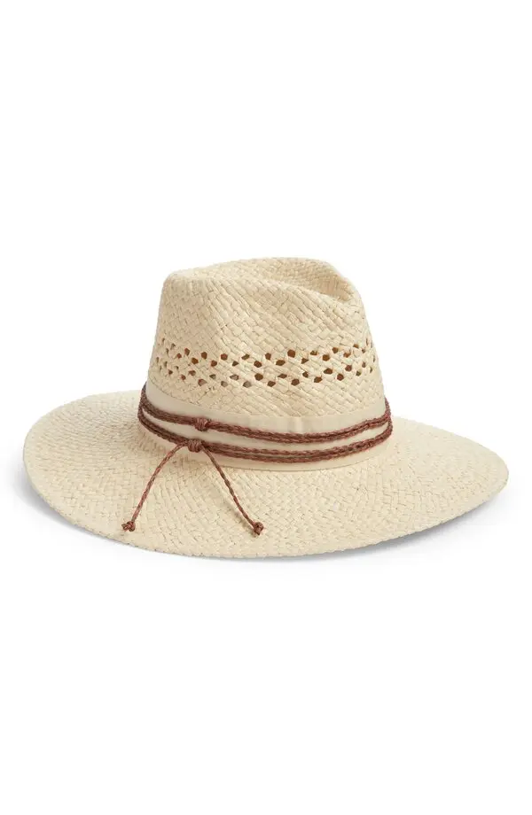 Treasure & Bond Open Weave Straw Panama Hat