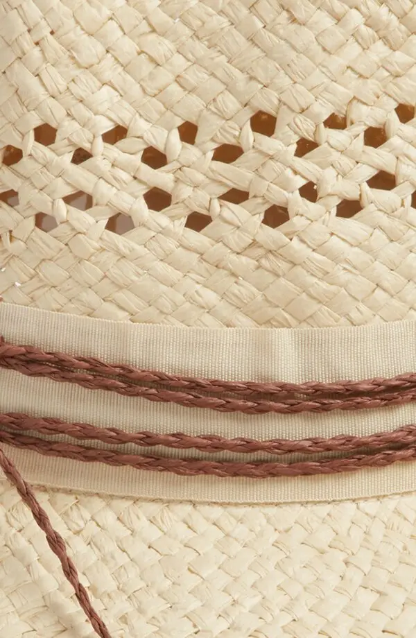 Treasure & Bond Open Weave Straw Panama Hat