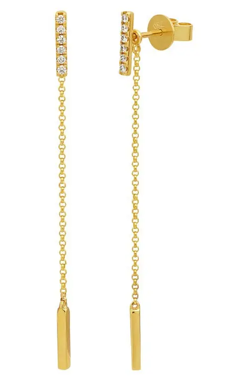 Bony Levy Aviva Diamond Drop Earrings - 18k Yellow Gold